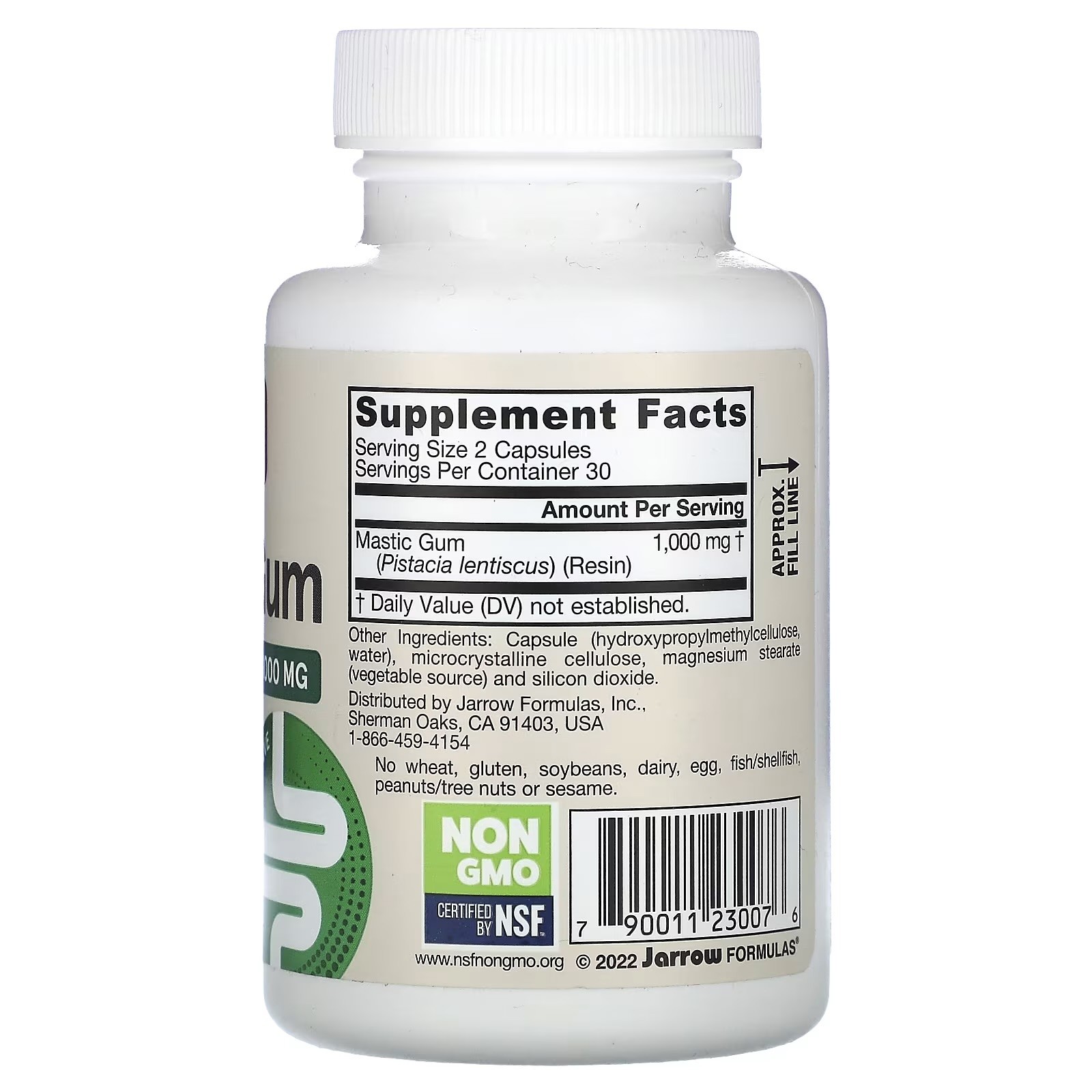 Vegan Mastic Gum, 1,000 mg, 60 Veggie Capsules Jarrow Formulas